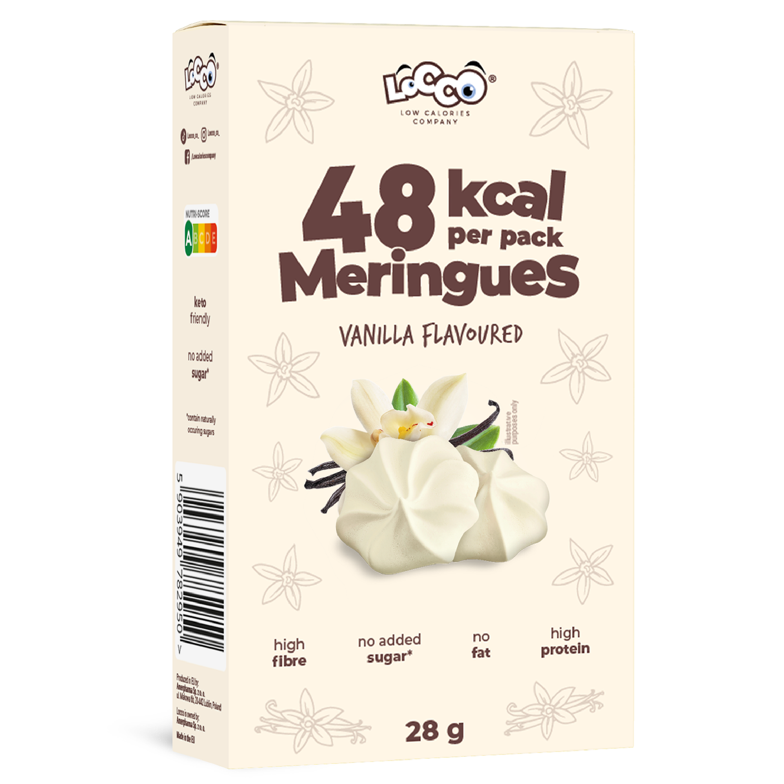 LoCCo low calorie 48 kcal meringues vanilla Vanilla | Products \ LoCCo ...