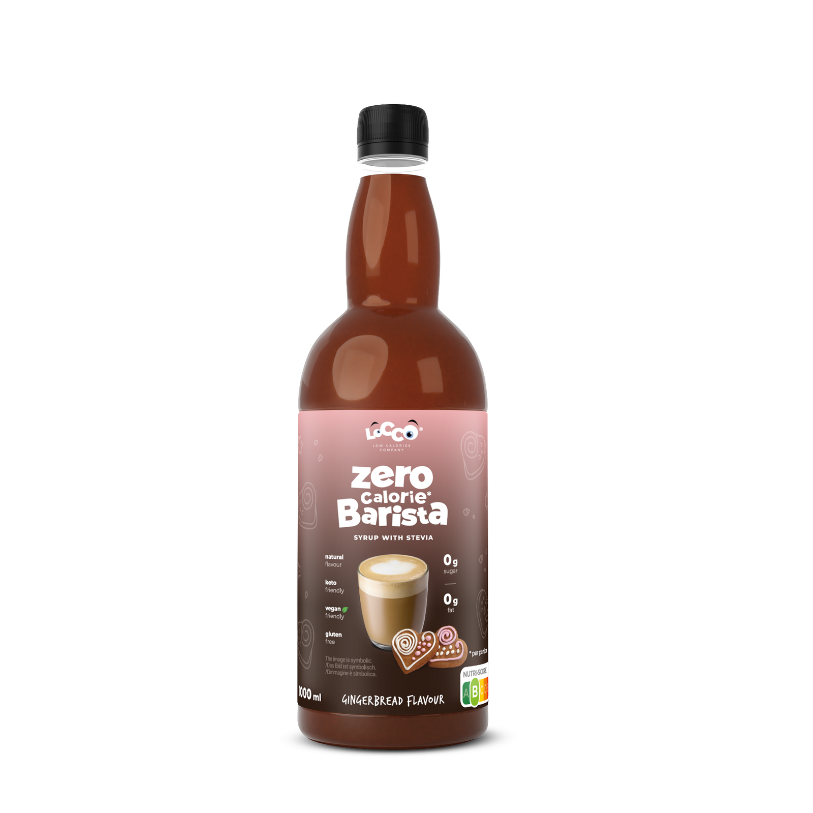 LoCCo 0 kcal Barista syrup with stevia gingerbread flavour Gingerbread ...