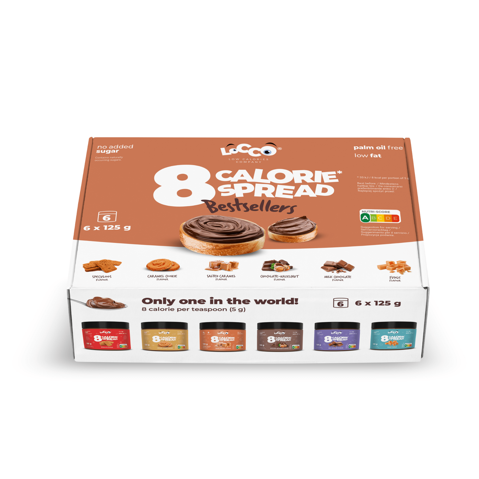LoCCo Low Calorie 8 kcal Spread 6x125 g | Sets Products \ LoCCo Low ...